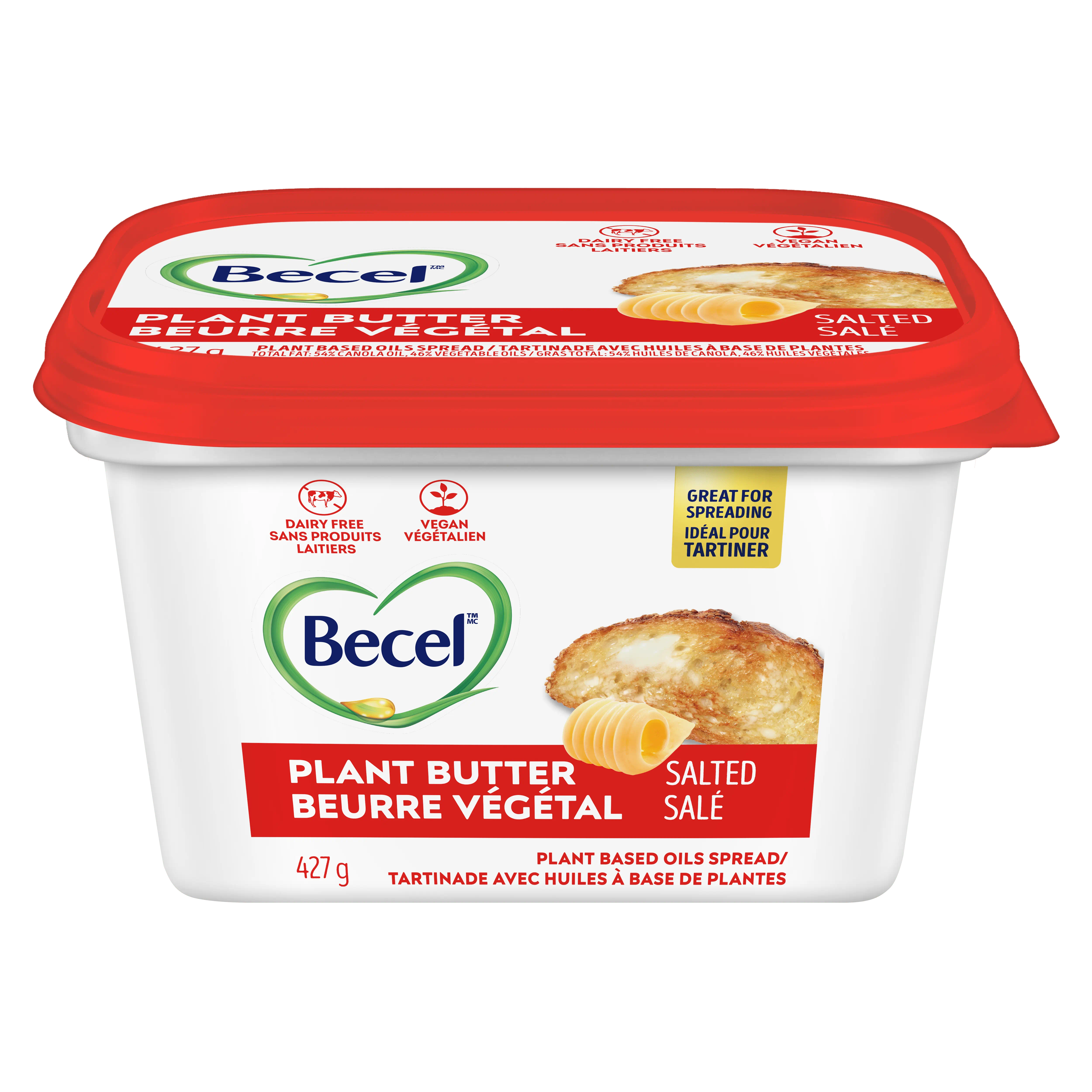 Spreadable Dairy Free Becel Plant Butter - Salted 427g| Becel