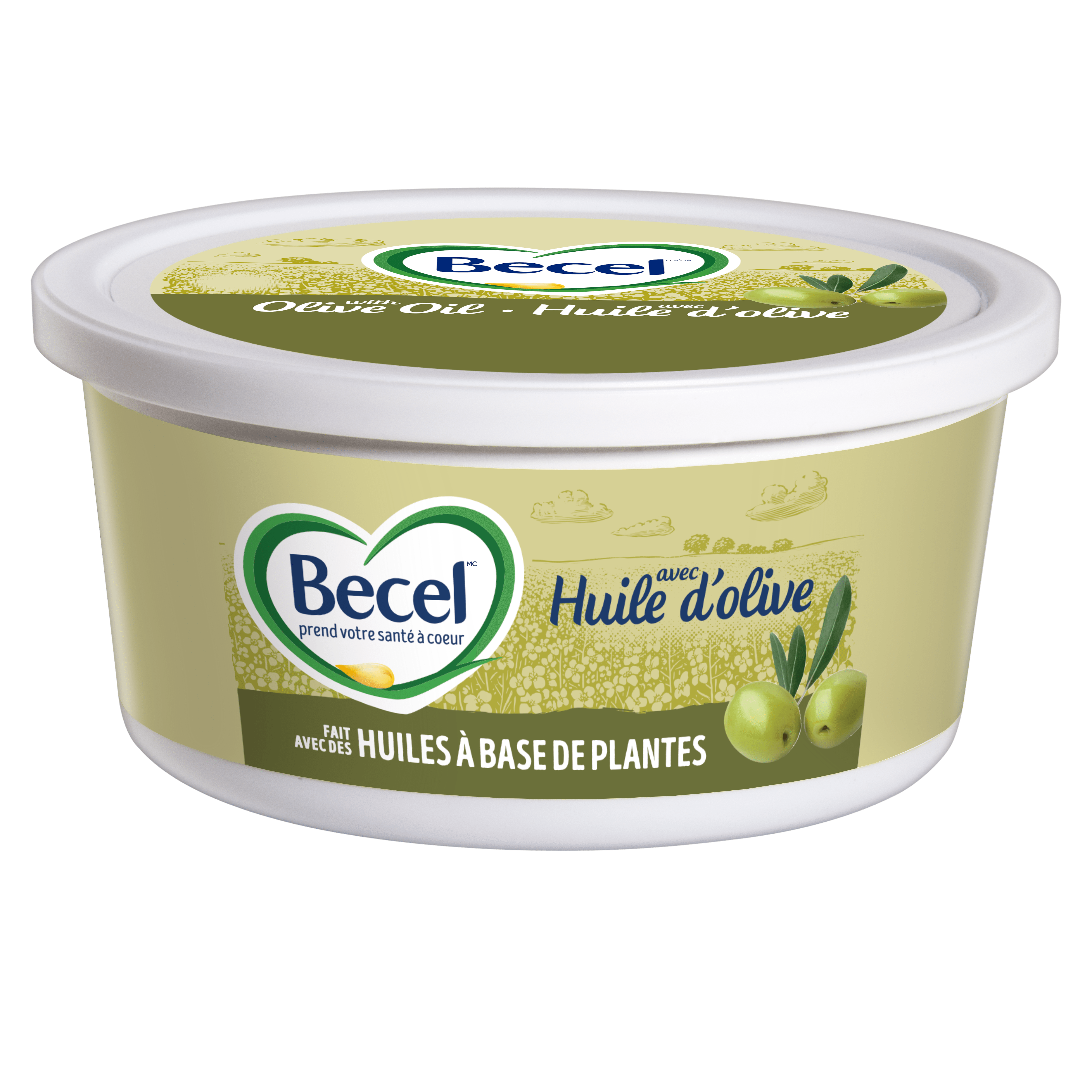 Margarine Becel avec huile d'olive