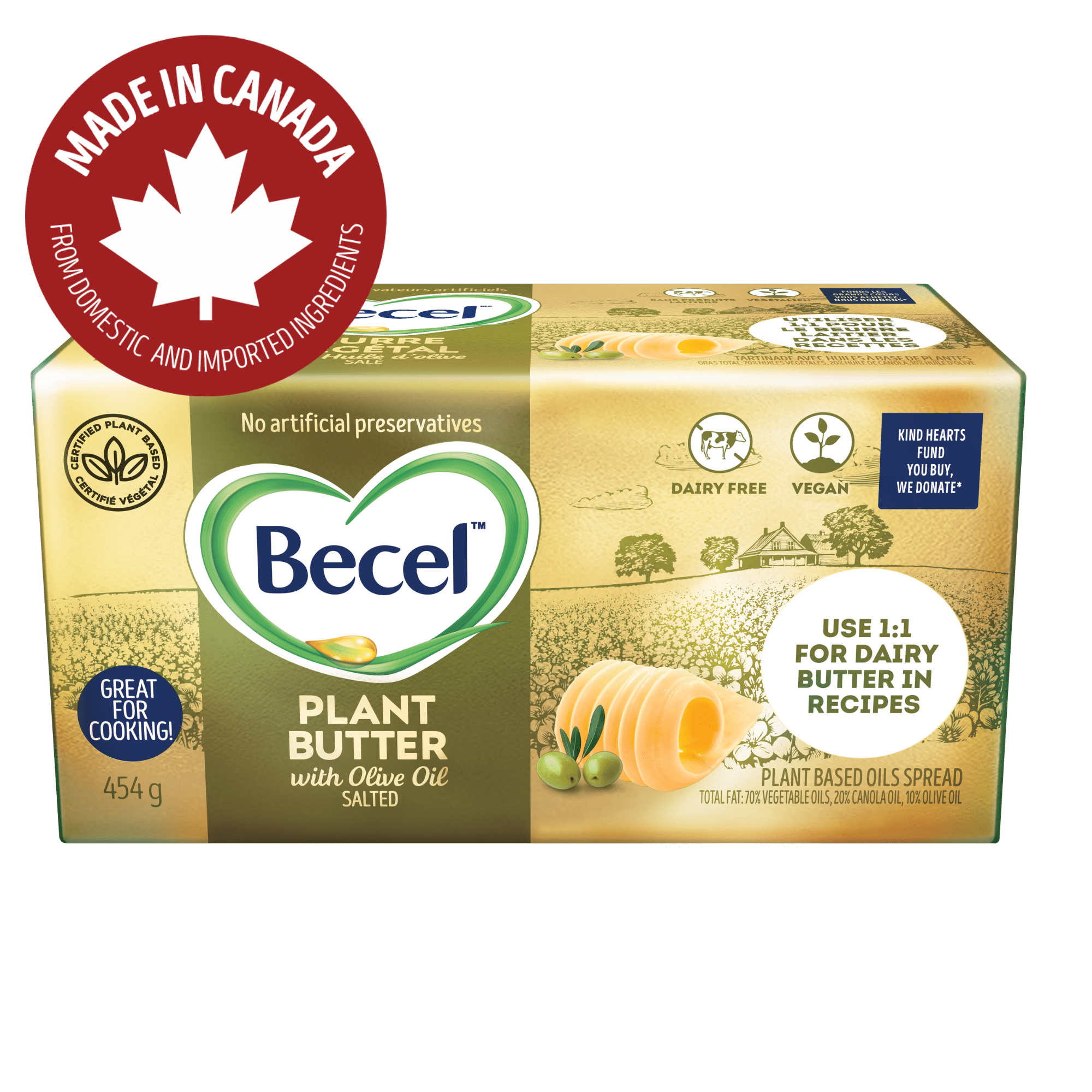 Dairy Free Becel Plant Butter - with Olive Oil, Salted| Becel