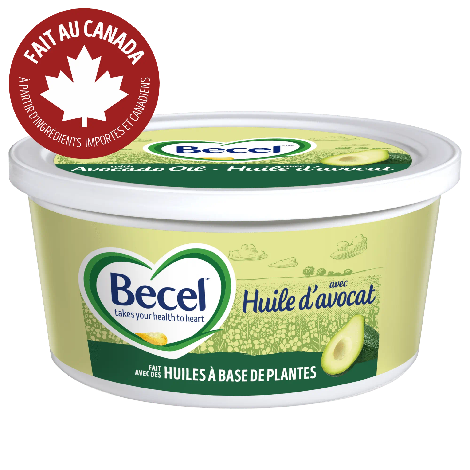 Margarine Becel avec huile d'avocat