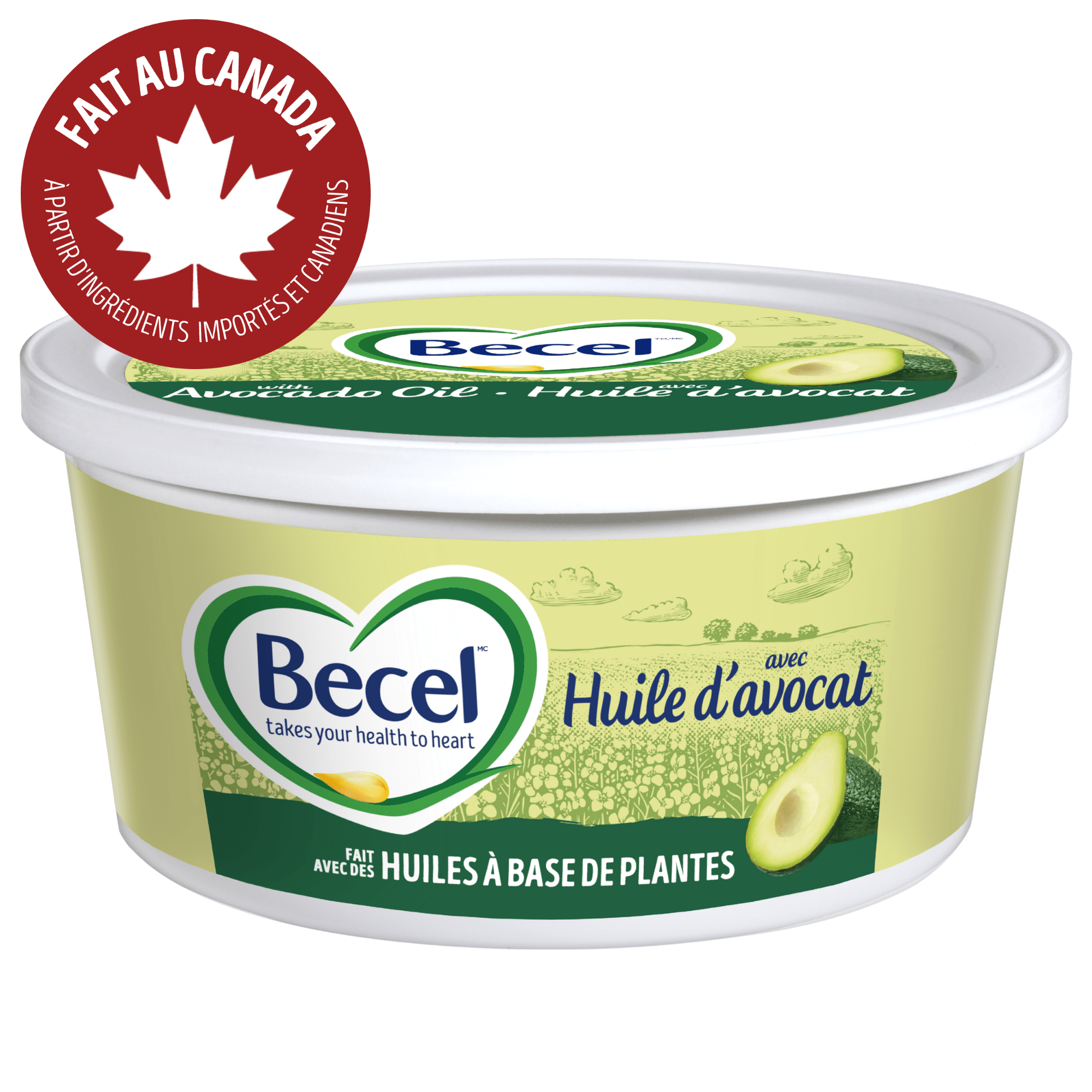Margarine Becel avec huile d'avocat