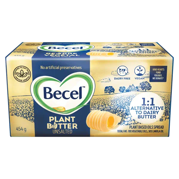 Plant Butter The Perfect 1:1 Swap for Dairy Butter in Recipes| Becel
