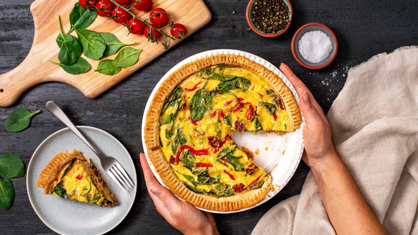 Mediterranean Vegetable Quiche| Becel